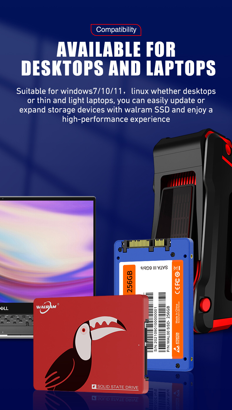 Walram Red Parrot 2.5" SATA3 SSD 120GB 128GB 240GB 256GB 480GB 512GB ...