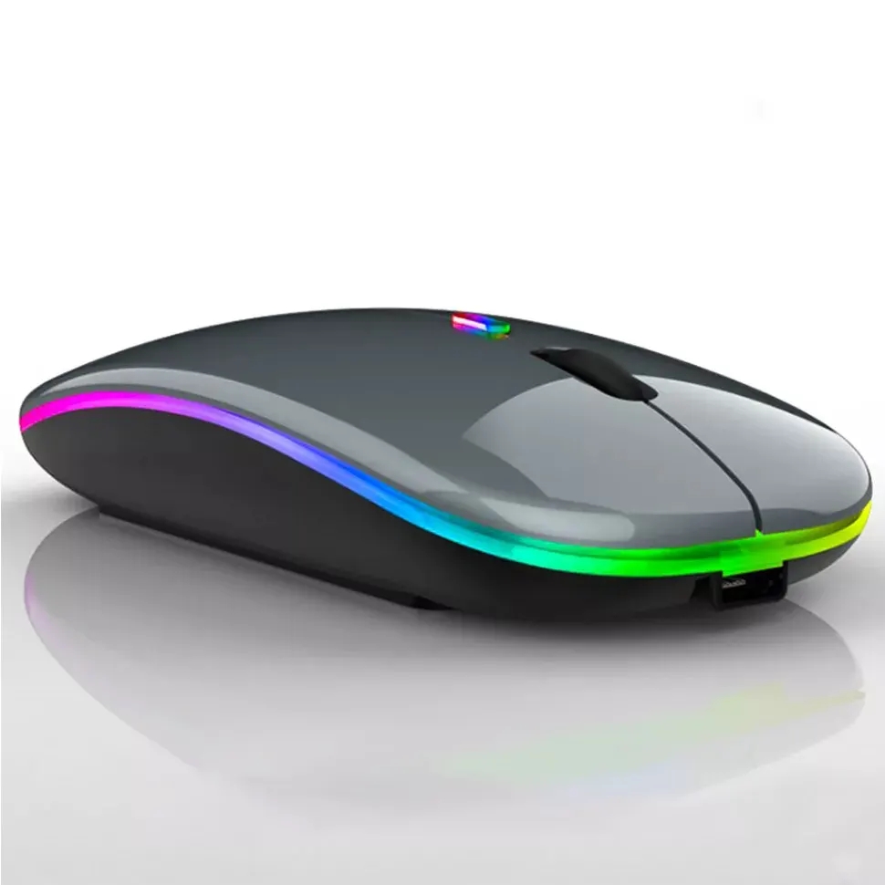 Wireless Mouse Bluetooth5.2 Rechargeable 2.4G Silent 3 Adjustable DPI ...