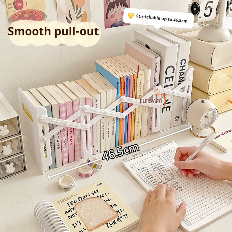 From PH Adjustable Bookshelf Book Organizer Rack Office Supplies ...