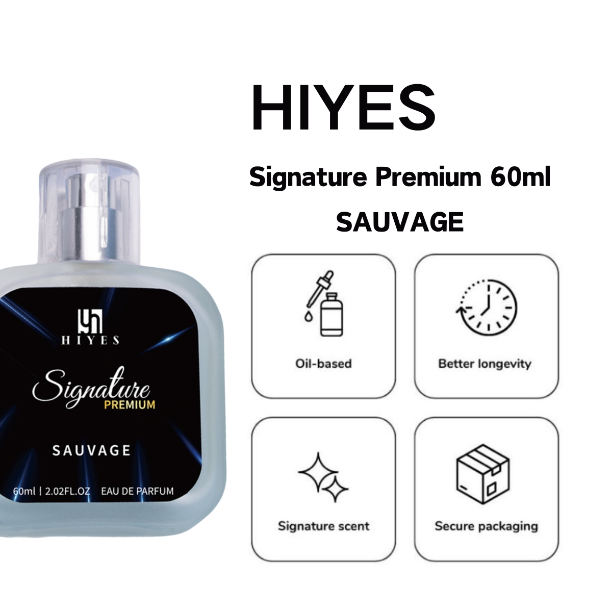 HIYES Ultra Male Perfume 60ml Signature Premium Edition By HSI Scents ...