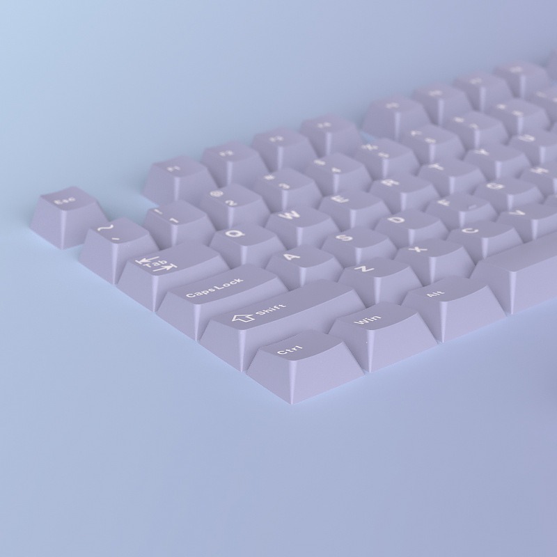 -LW- Red/Purple/Navy/Black Simple PBT Material CHERRY Profile 126 Keys ...