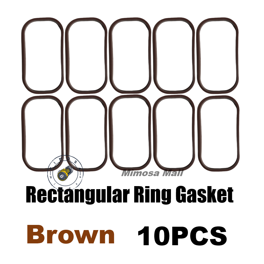 Mimosa 10 PCS Cylinder Head Gasket Oval Ring Brown 186F 186FA 188F 190F ...
