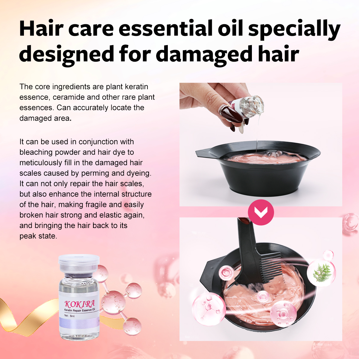 KOKIRA Ash Gray Hair color set ( Hair color + oxidizer ) Hair dye ...