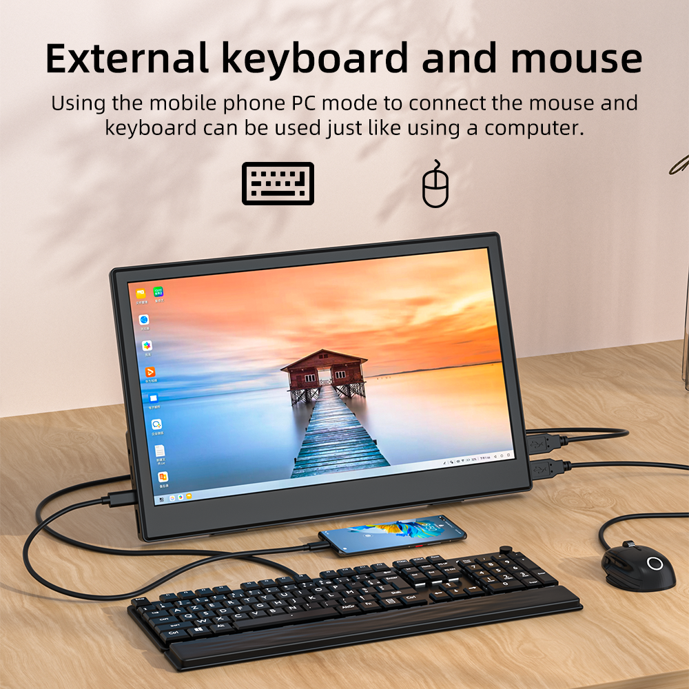 MAINGEAR Portable monitor game touch screen suitable for Switch/XBOX ...