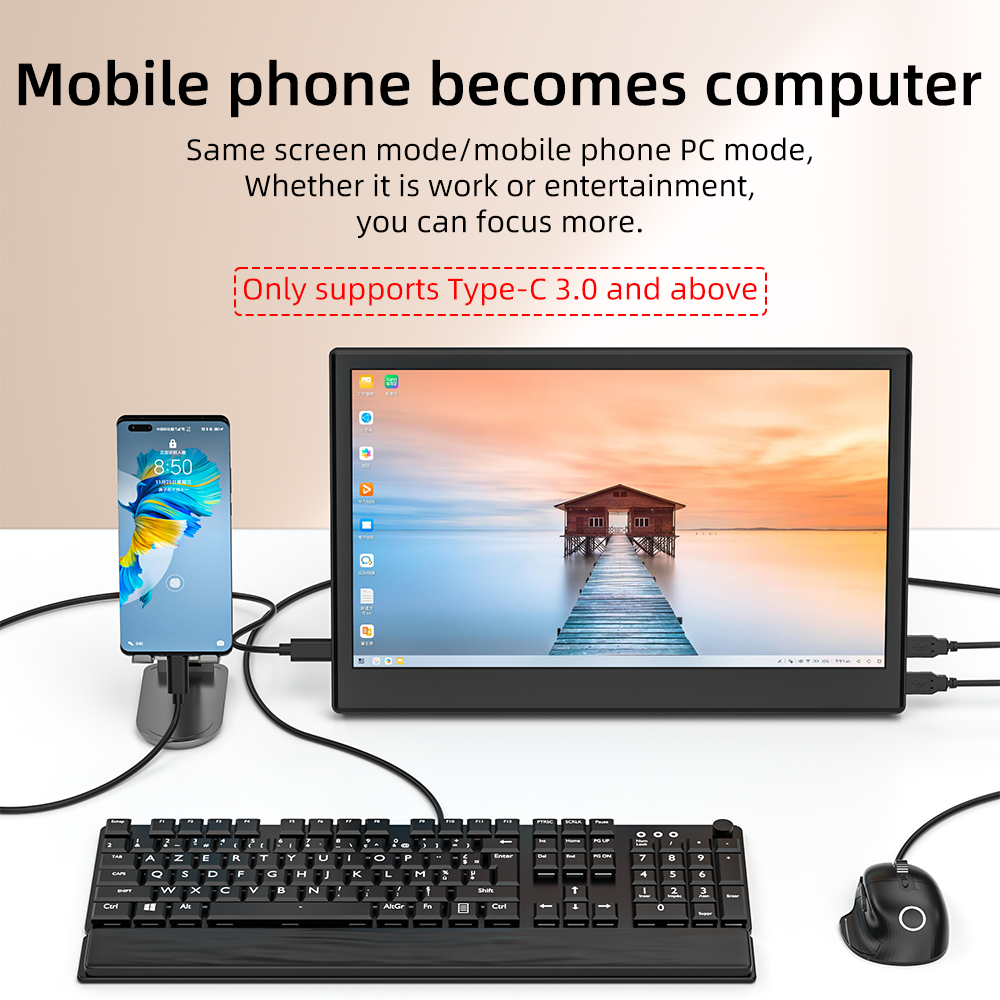 MAINGEAR Portable monitor game touch screen suitable for Switch/XBOX ...