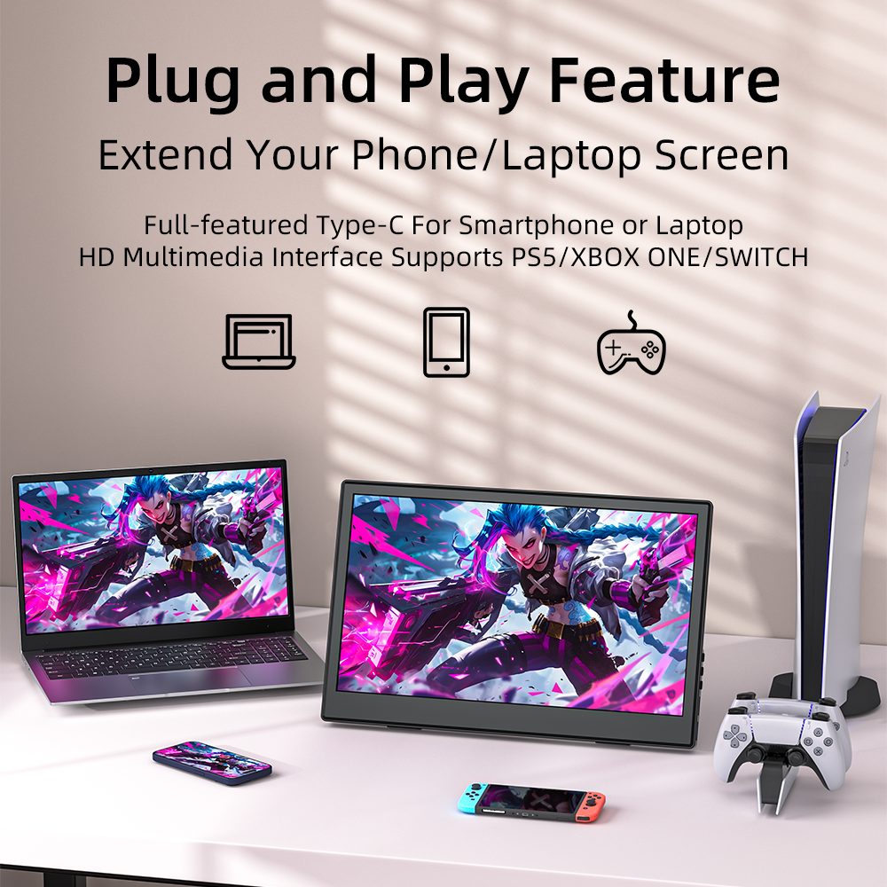 New 15.6-inch portable monitor/IPS/1920*1080p/touch screen/portable ...