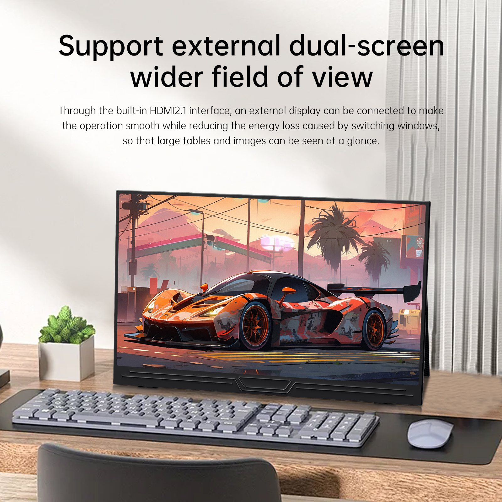 MAINGEAR Portable monitor game touch screen suitable for Switch/XBOX ...