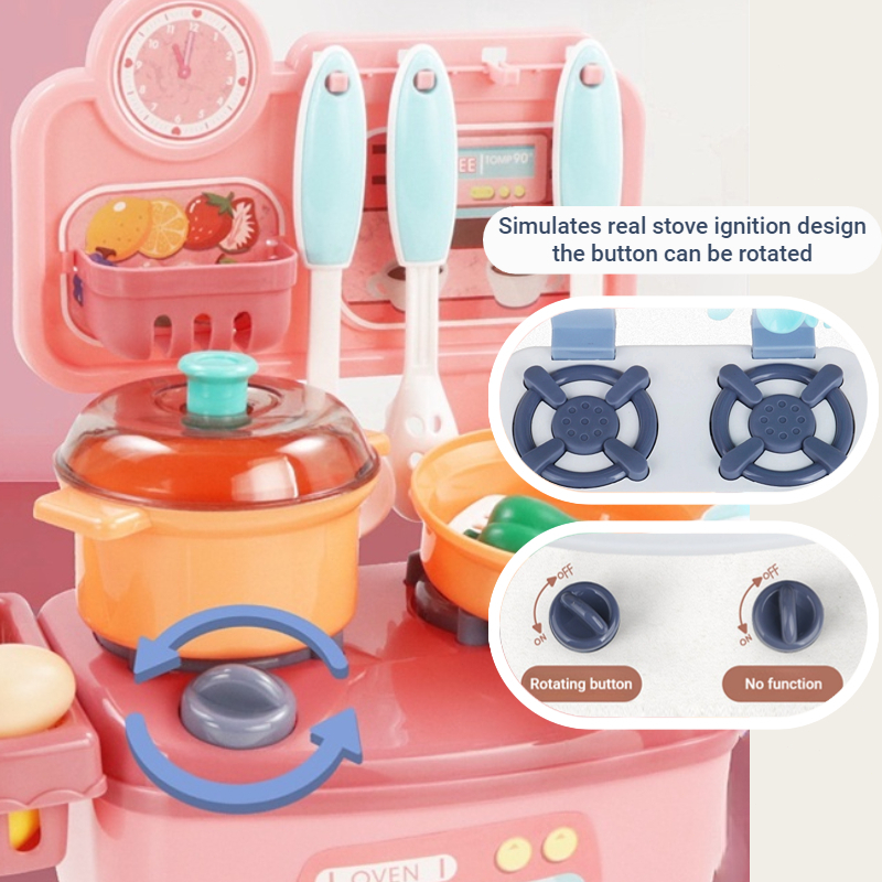 18 PCS Mini Cooking Set Kitchen Play Set 18PCS Children Playing House ...