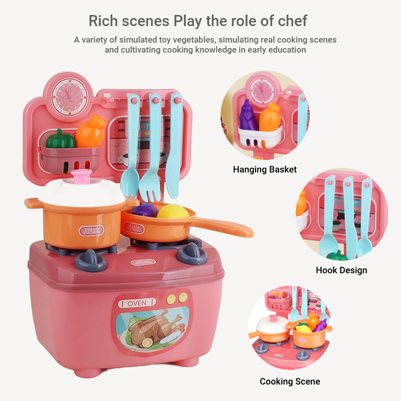 18 PCS Mini Cooking Set Kitchen Play Set 18PCS Children Playing House ...