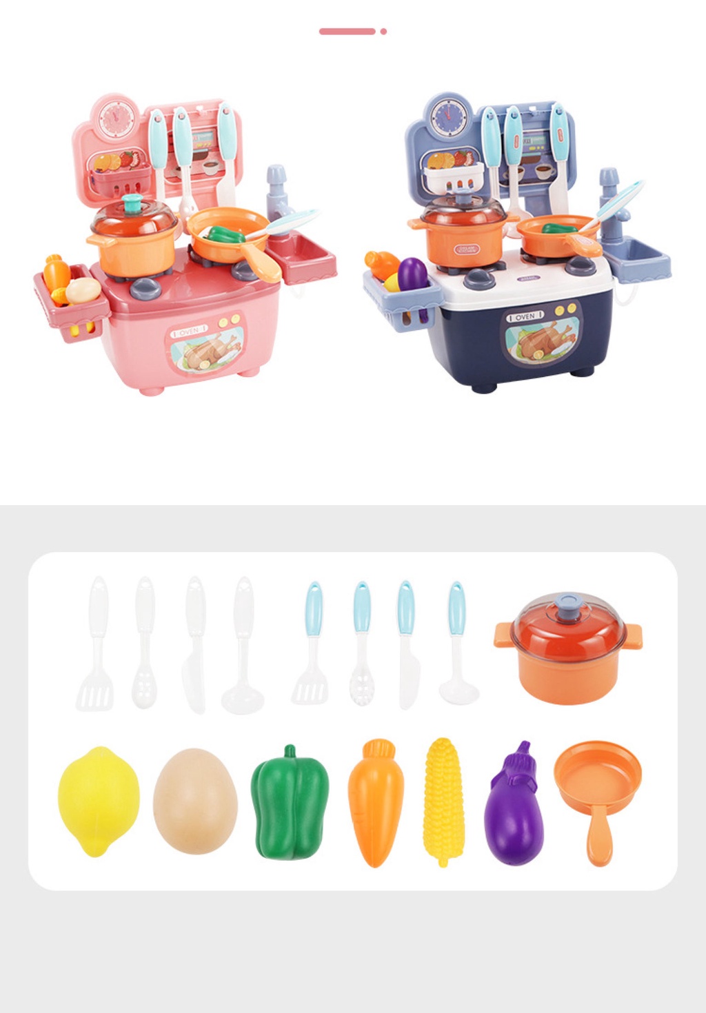 18 PCS Mini Cooking Set Kitchen Play Set 18PCS Children Playing House ...