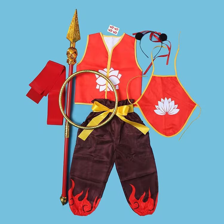 Nezha 2 cos Performance Suit Children Nezha Clothes Cosplay Nezha's ...