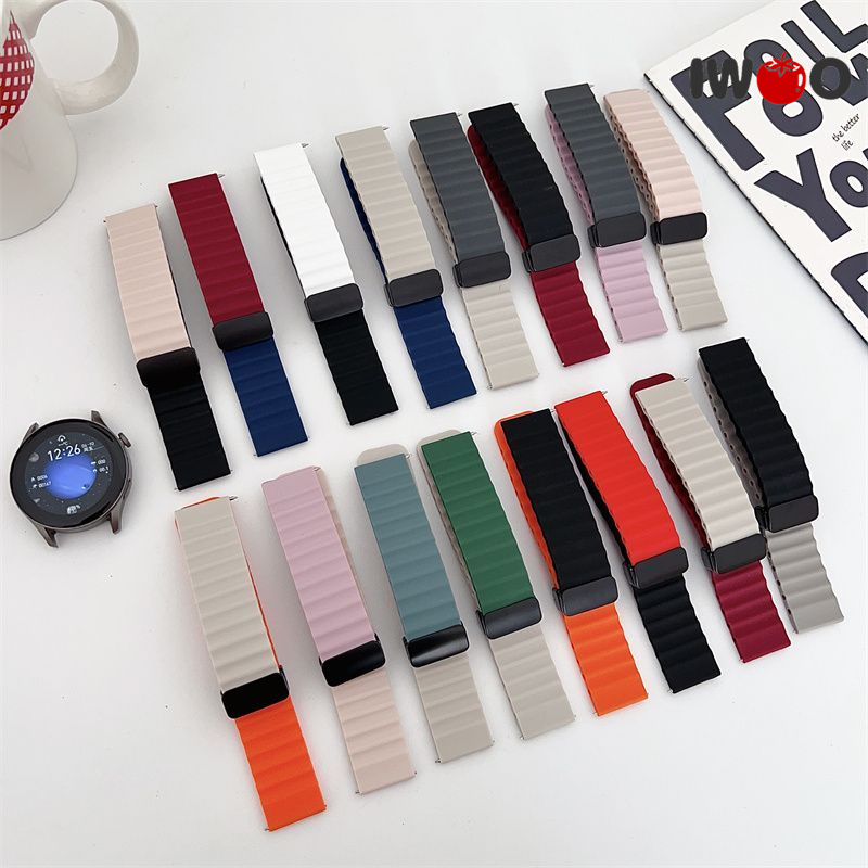 22mm Silicone Magnetic Buckle Strap For Xiaomi watch s4/s3/s2/s1/Redmi ...