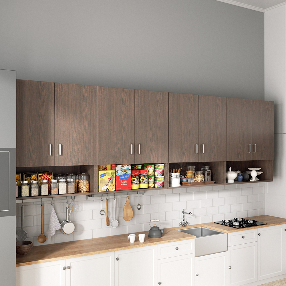 FURNISO Kitchen Hanging Cabinet Wall Cabinet Wall Mounted Storage ...