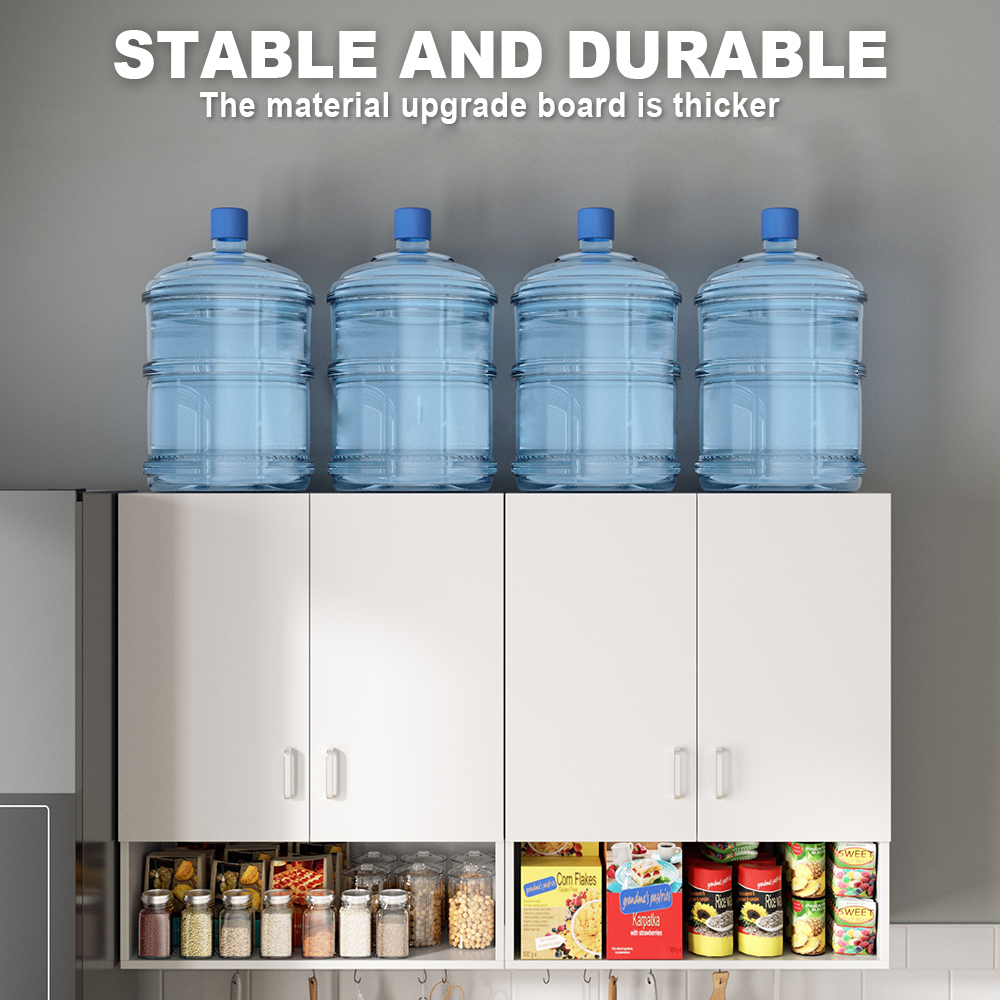 FURNISO Kitchen Hanging Cabinet Wall Cabinet Wall Mounted Storage ...