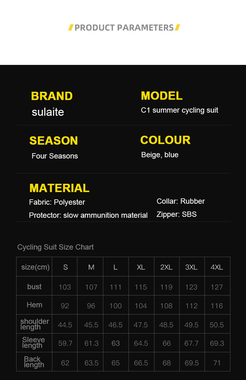 SULAITE Motorcycle Jacket Safety Breathable Professional Protection ...