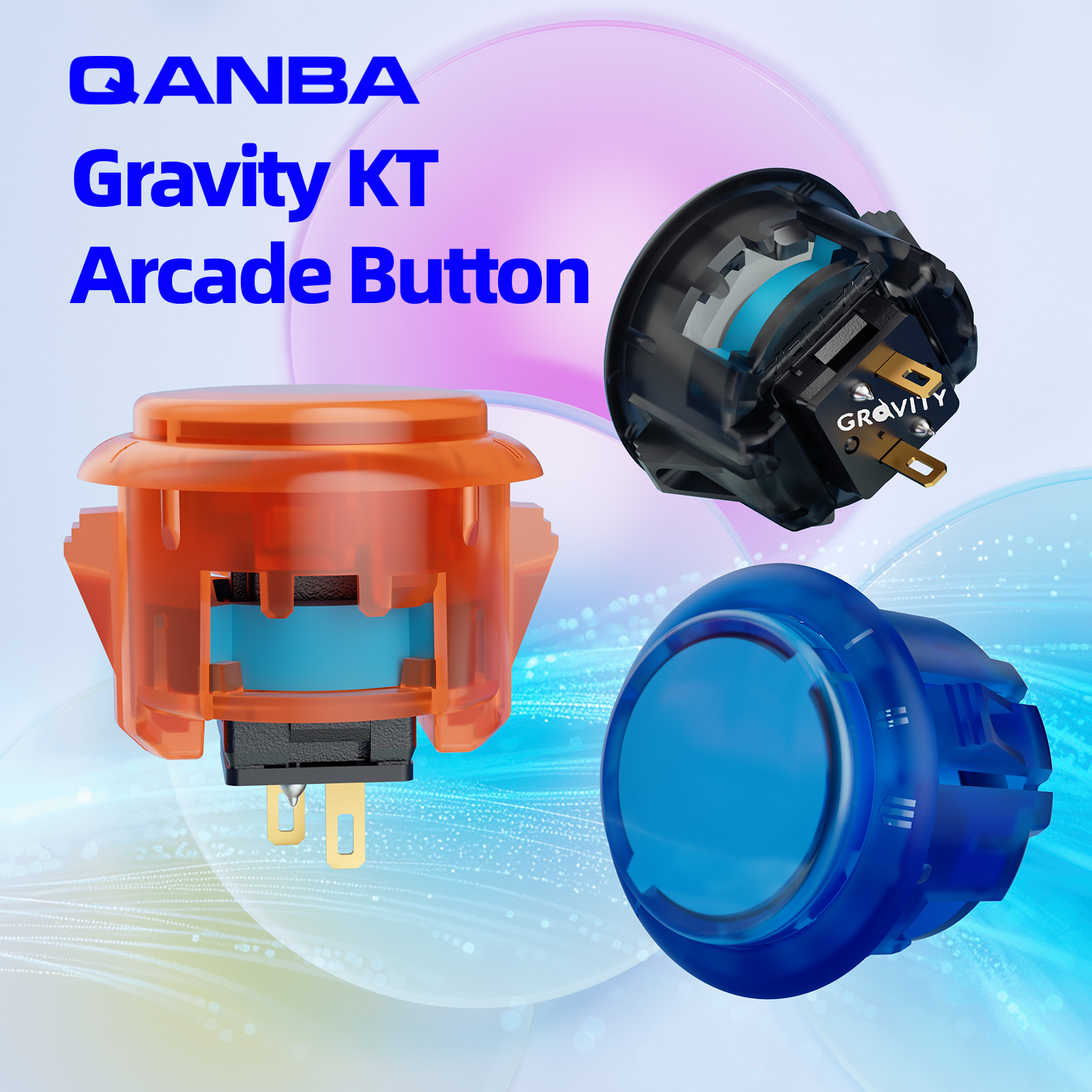 Qanba Gravity KT Arcade buttons Mute snap-in button Multiple trigger ...