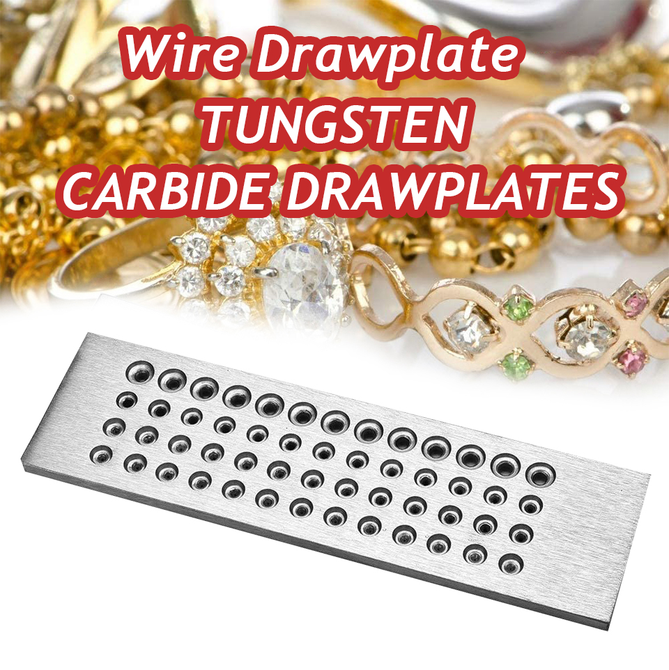 Tungsten Carbide Wire Drawplate Square/Half Round Shape 0.26-9.0mm 20/ ...