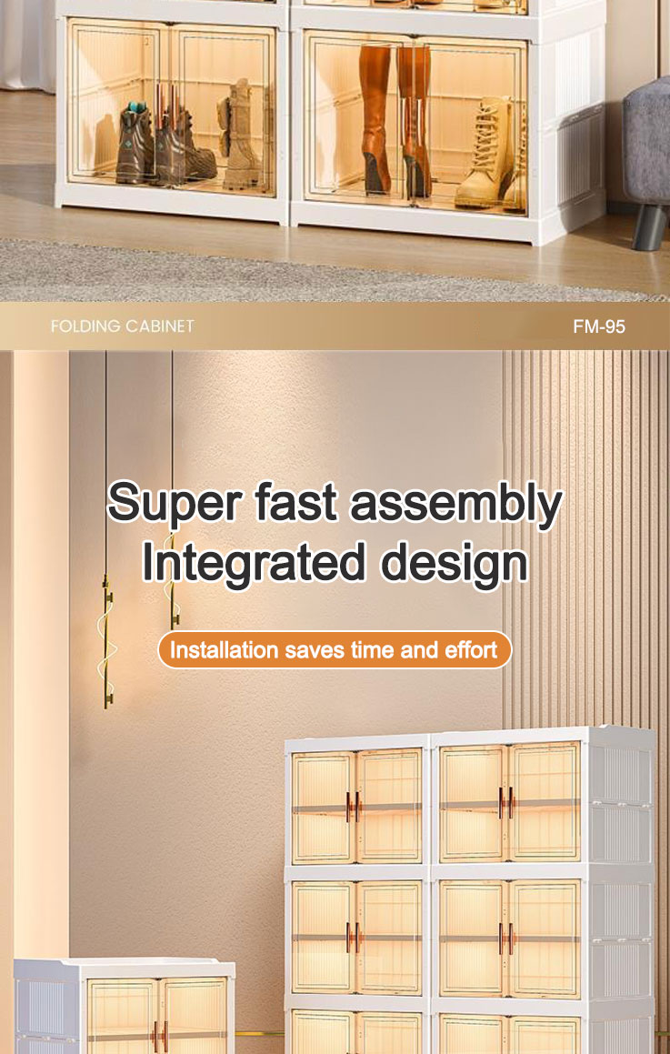 【FM-95】High style Shoe cabinet shoe rack organizer Folding shoe rack at ...