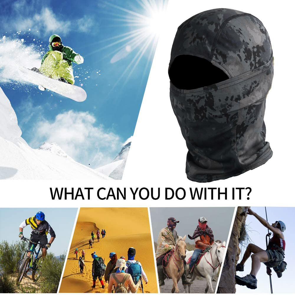 Breathable Mesh Balaclava Mask- UV Protection Motorcycle Face Cover ...