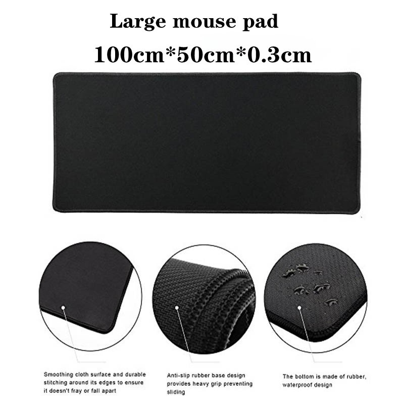 Multi Black Large Size Gaming Mouse Pad Extended Office Desk Mat ...