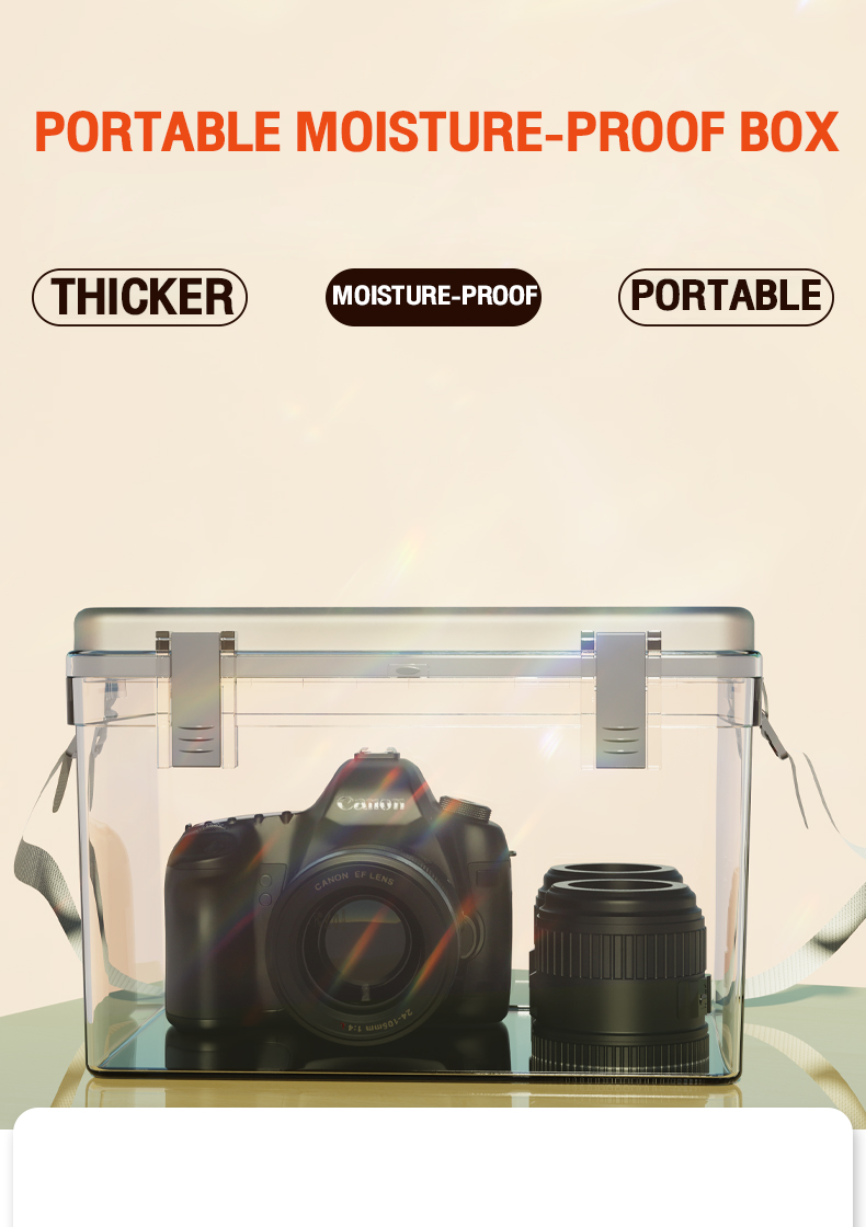 camera drybox Digital hygrometer Silica Gel Desiccant Sealing ...