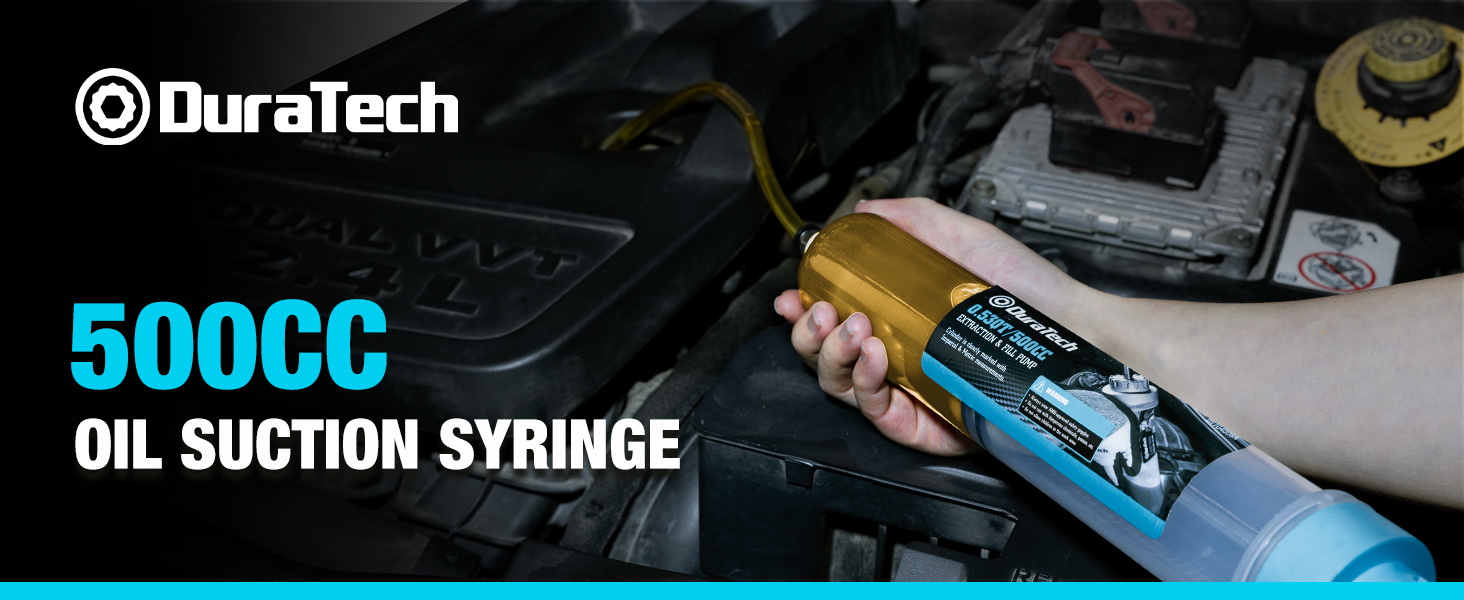 DURATECH 200/500CC Fluid Extractor Automotive Fluid Pump with Long ...