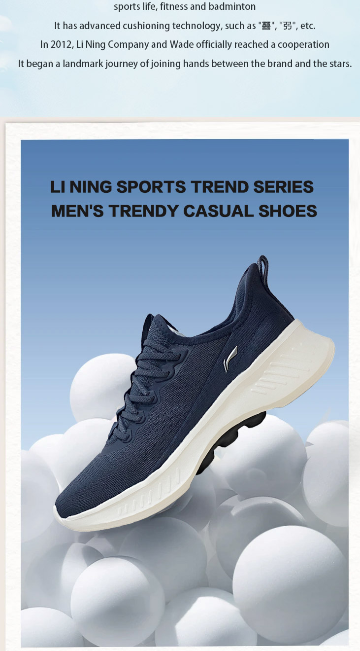 LI-NING SOFT ESSENTIAL V2 Men Athleisure footwear Professional Sports ...