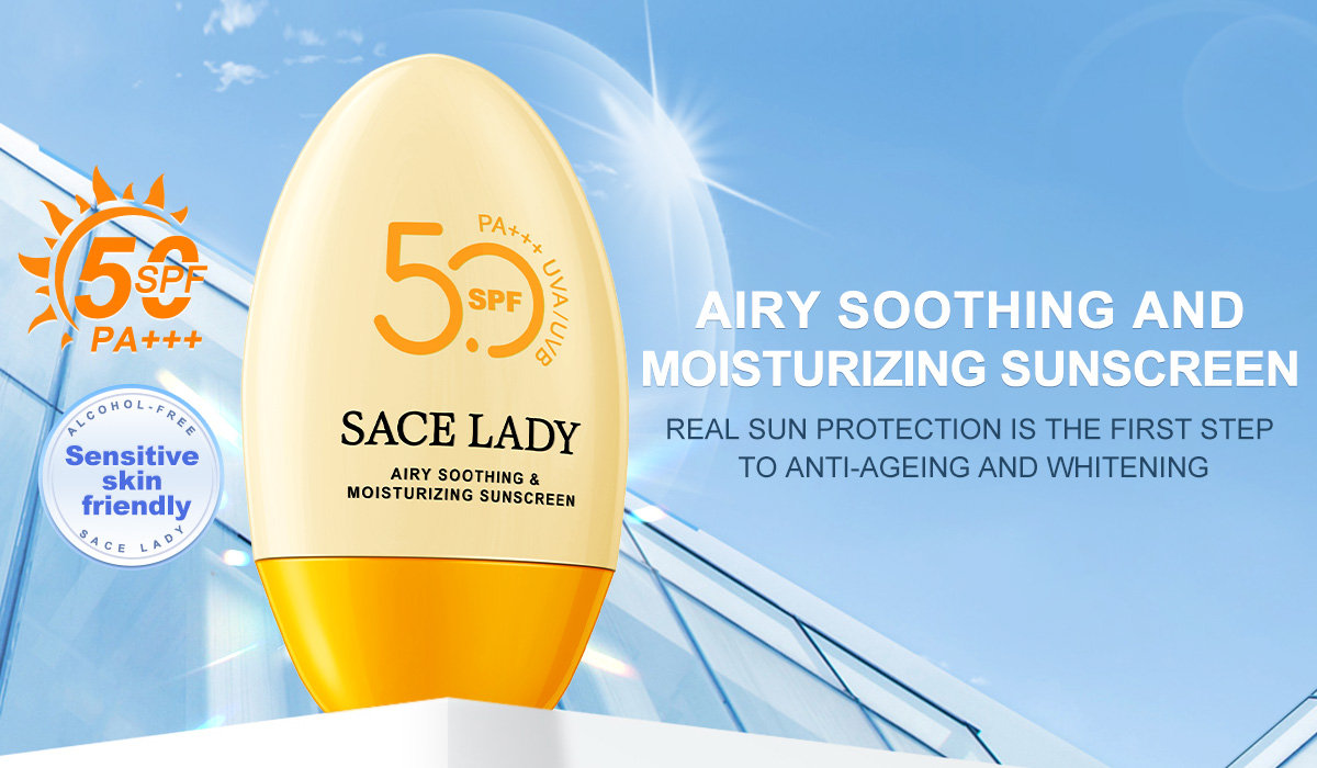 SACE LADY Sunscreen SPF 50 PA+++ Non-sticky UV Sun Protection For All ...