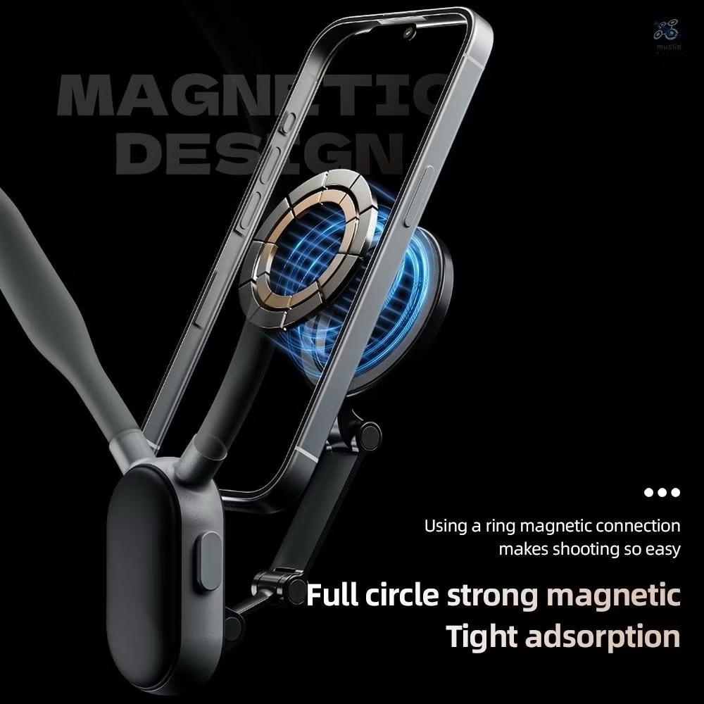 TELESIN Magnetic Neck Mount for Phones U shape Neck Holder Bracket ...