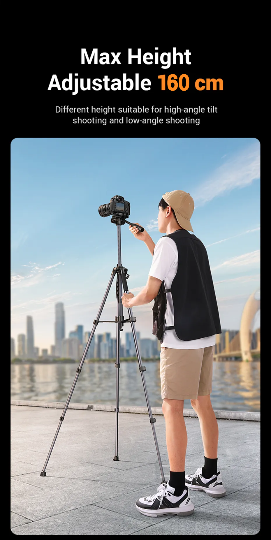 Zomei tripod Q120 Camera tripod phone tripod Professional Aluminum Lightweight Compact Travel ...