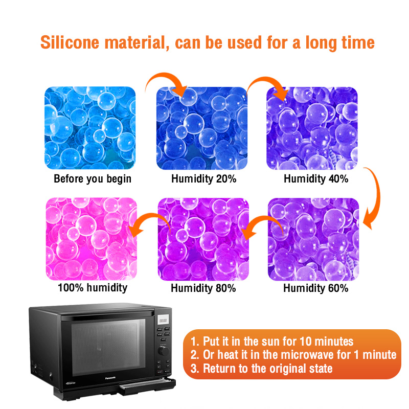 camera dry box Reusable Color Changing Silica Gel Discoloration ...