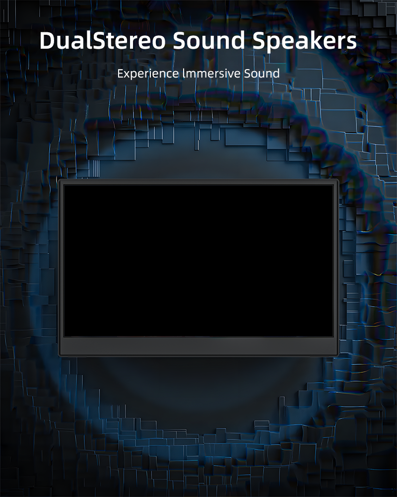 Byone15.6 inch Ultra-thin Portable Monitor LED Full HD Screen Gaming ...