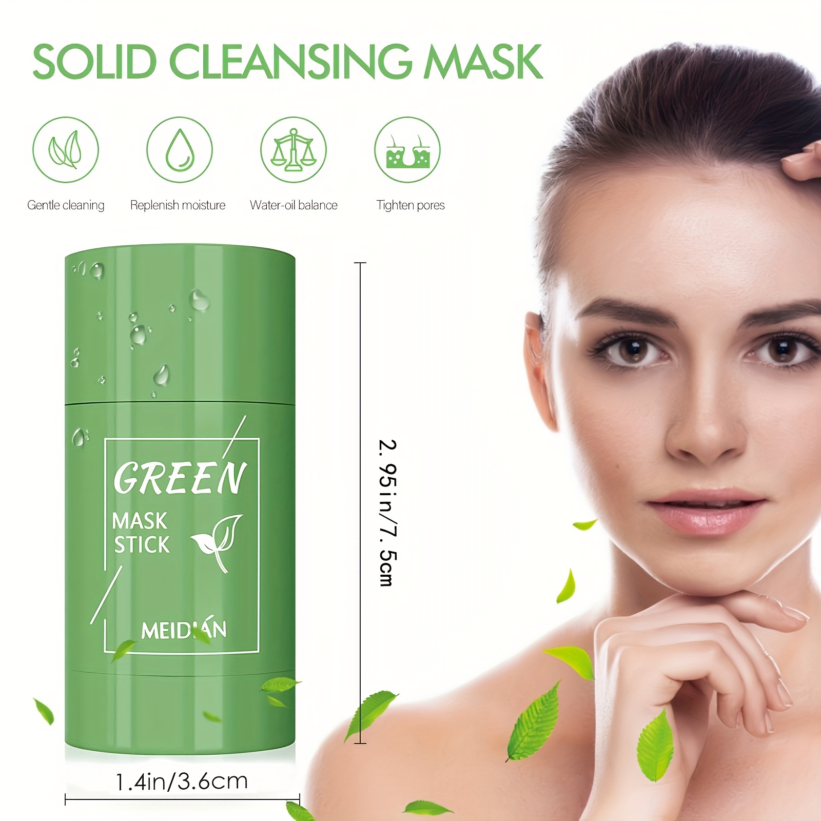 Multiple combination green tea mud film cleaning mud film stick facial ...