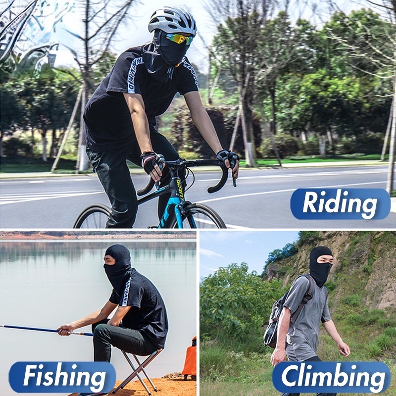 Cycling Full Face Mask Sun Protection Balaclava Dust-Proof Headgear for ...