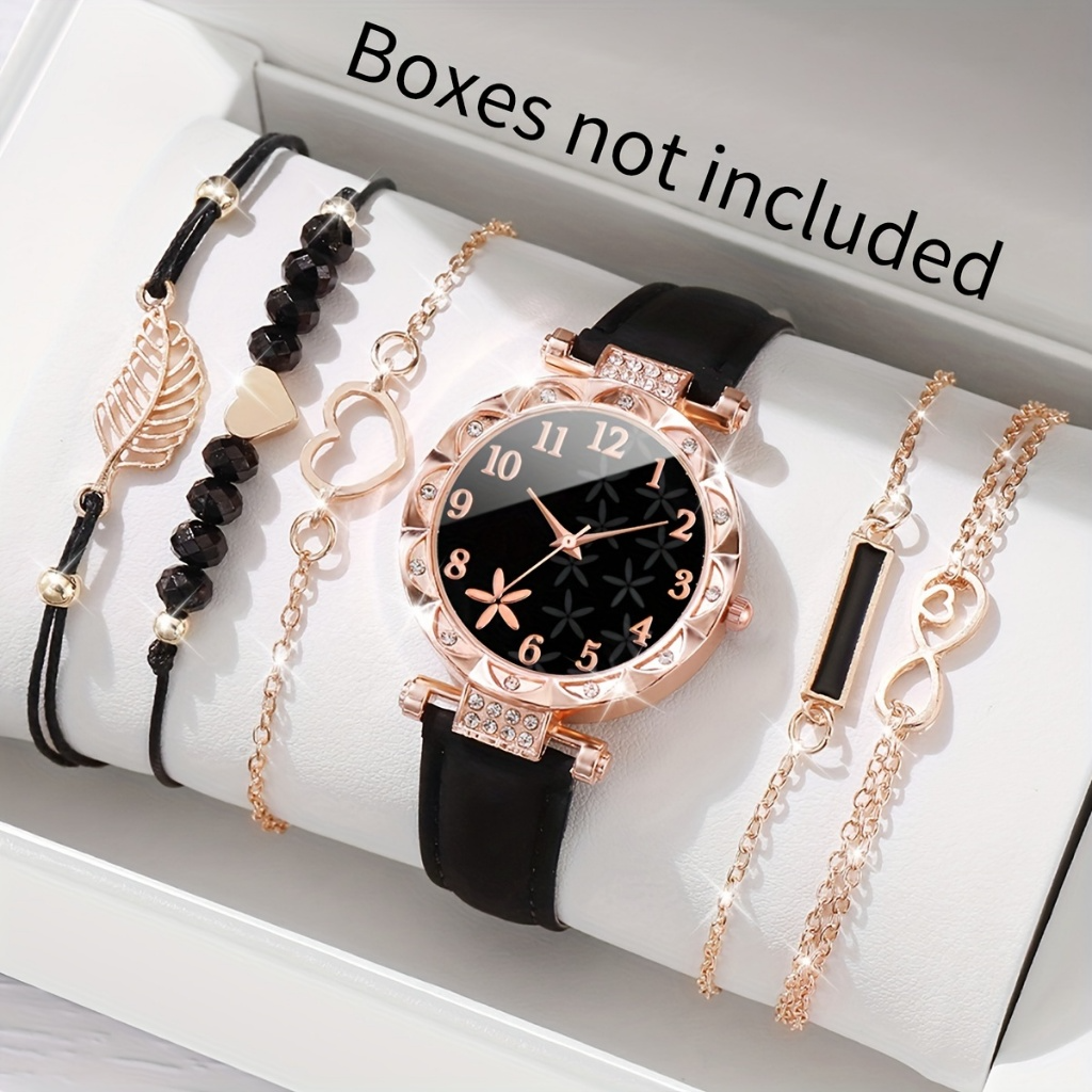 [Watch+Jewelry] Ladies Watch Leather Strap Starfish Dial Quartz Watch ...