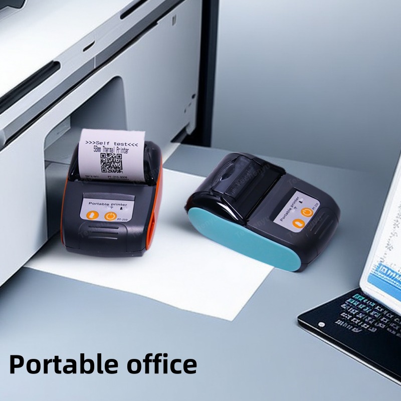 Portable Receipt Mini Thermal Printer Bluetooth Ink Free Printer ...