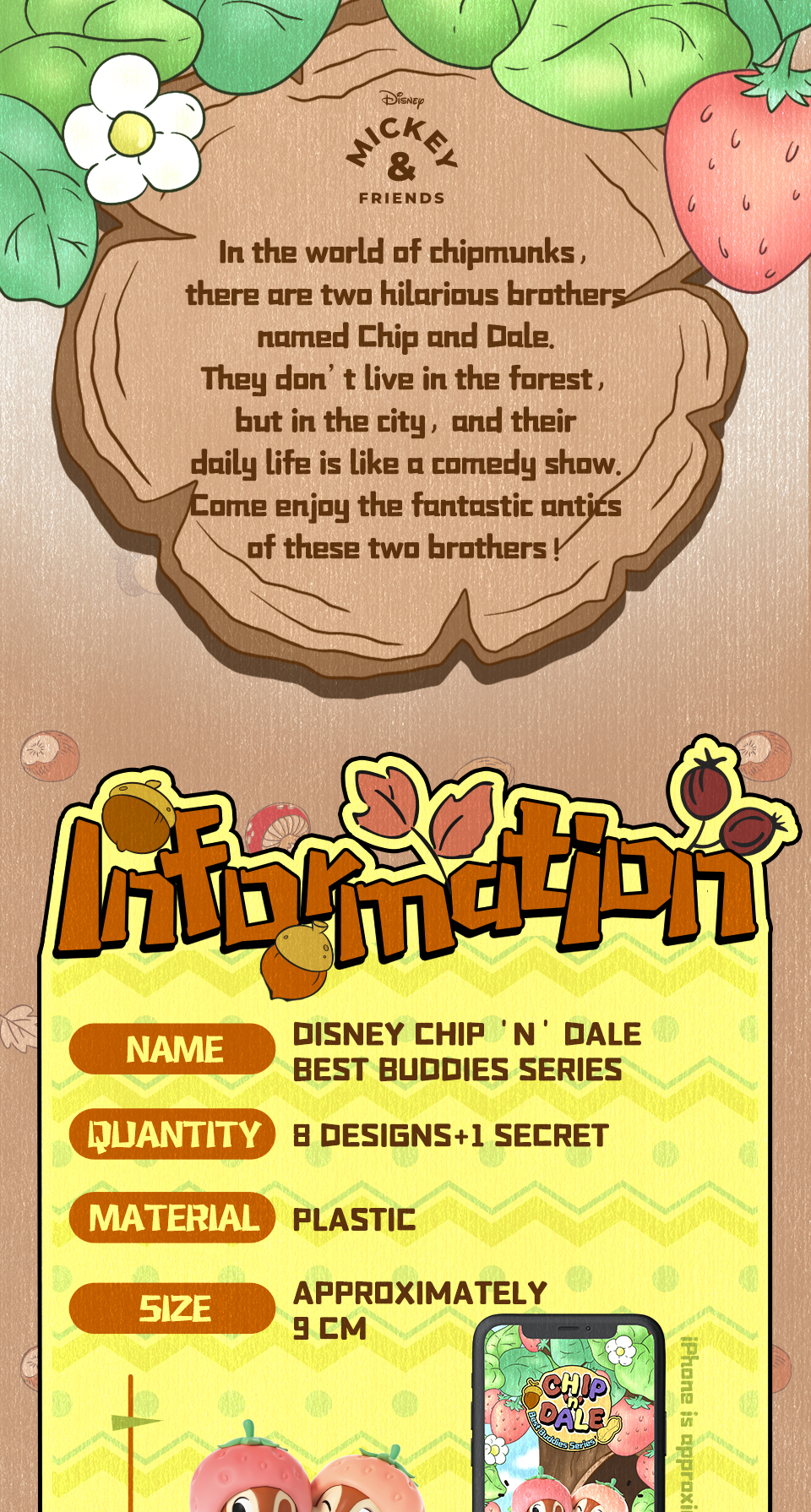 52TOYS Disney Chip 'n' Dale Best Buddies Series Blind Box Figure Toy ...