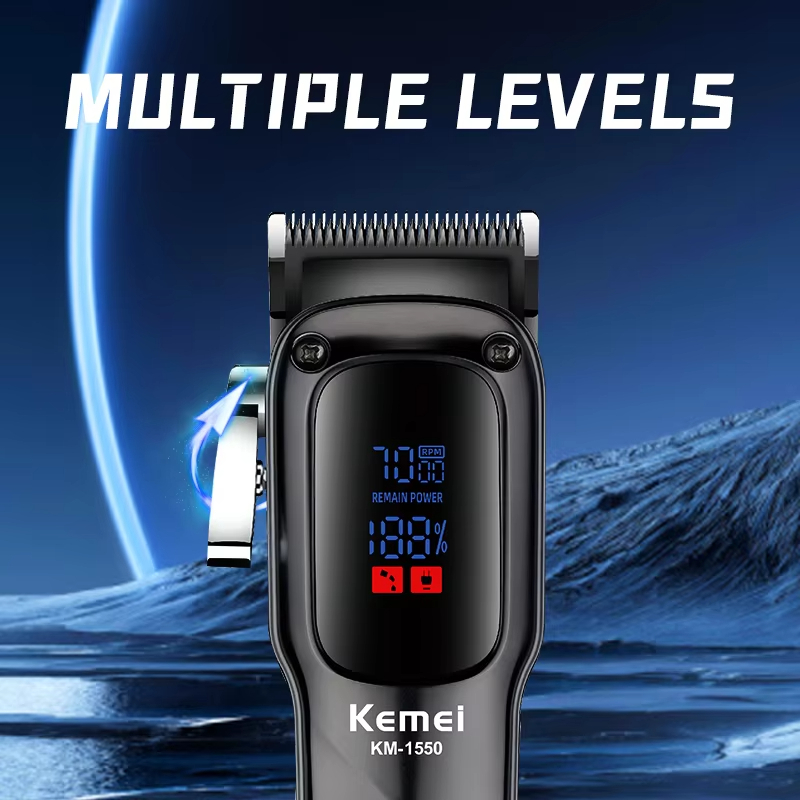Kemei Professional Barber Razor Hair Cut Rechargeable Electric Hair ...