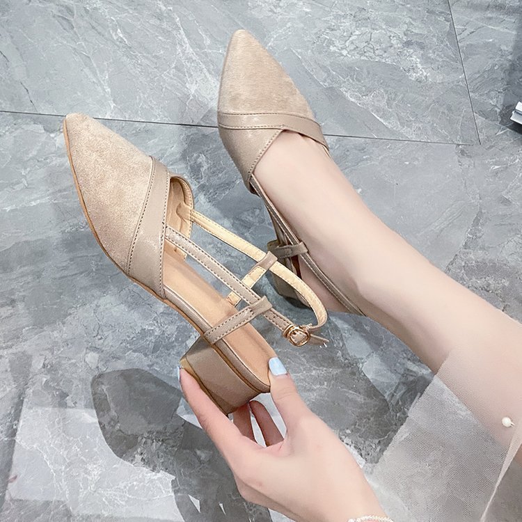[no box] VerVe Pointed Toe Heels for Women Korean Summer Slingback ...