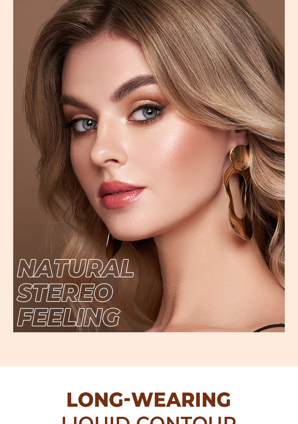 BEAUTY GLAZED Liquid Contour Natural Weightless Long-wearing Smudgeproof Bronzer Face Cosmetics ...