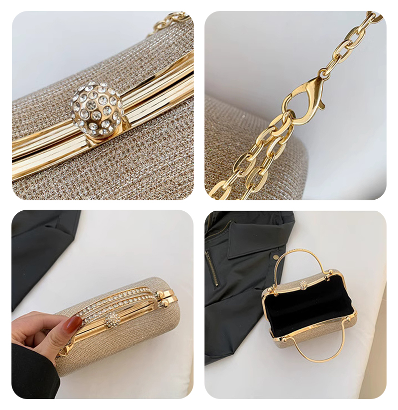 Clutch Bag Shoulder Bag Elegant Sparkly Evening Clutch Bag for Night ...