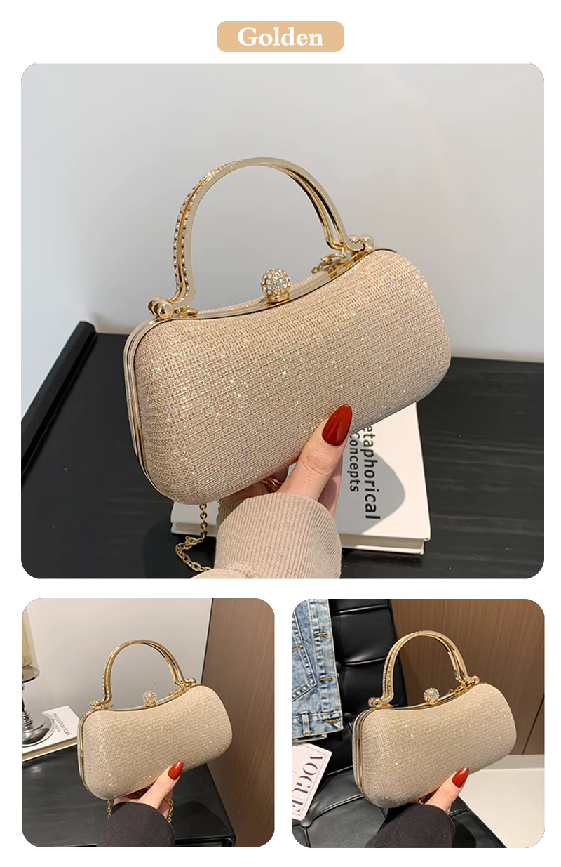 Evening Clutch Purse for Women Shoulder Bag Elegant Sparkly Clutch Bag ...