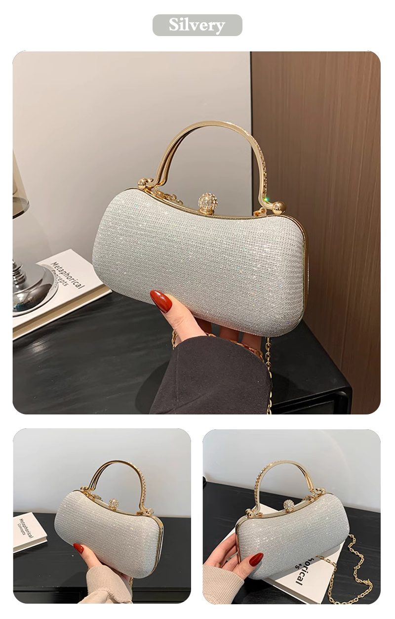 Evening Clutch Purse for Women Shoulder Bag Elegant Sparkly Clutch Bag ...