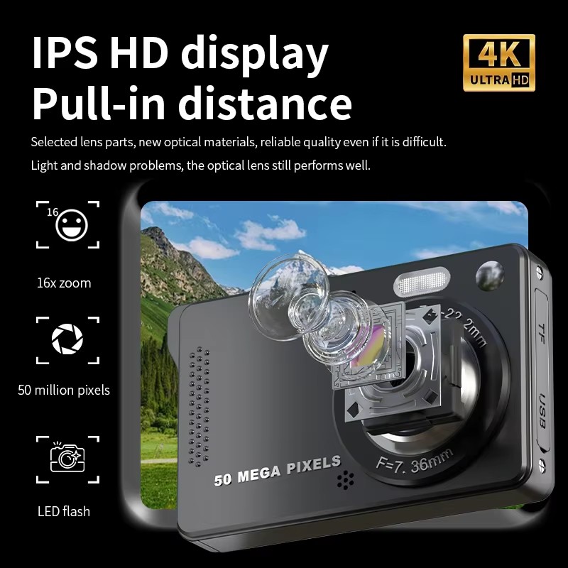 1080Pdigital camera Autofocus camera 2.4-inch IPS display, video ...