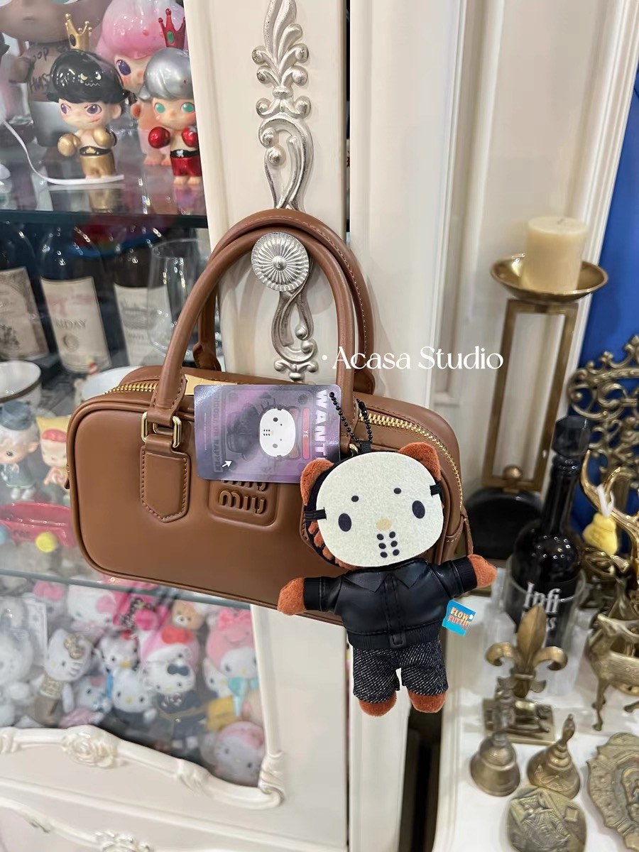 Black Leather rapper Rap helloKitty Bag Pendant Dirty Braid Hello Kitty ...