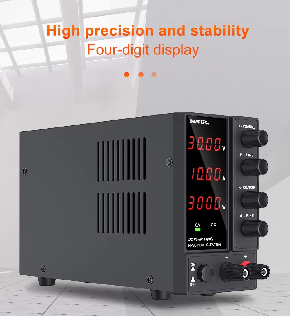 Wanptek DC Power Supply Adjustable 60V 5A Voltage Regulator Switch LED ...
