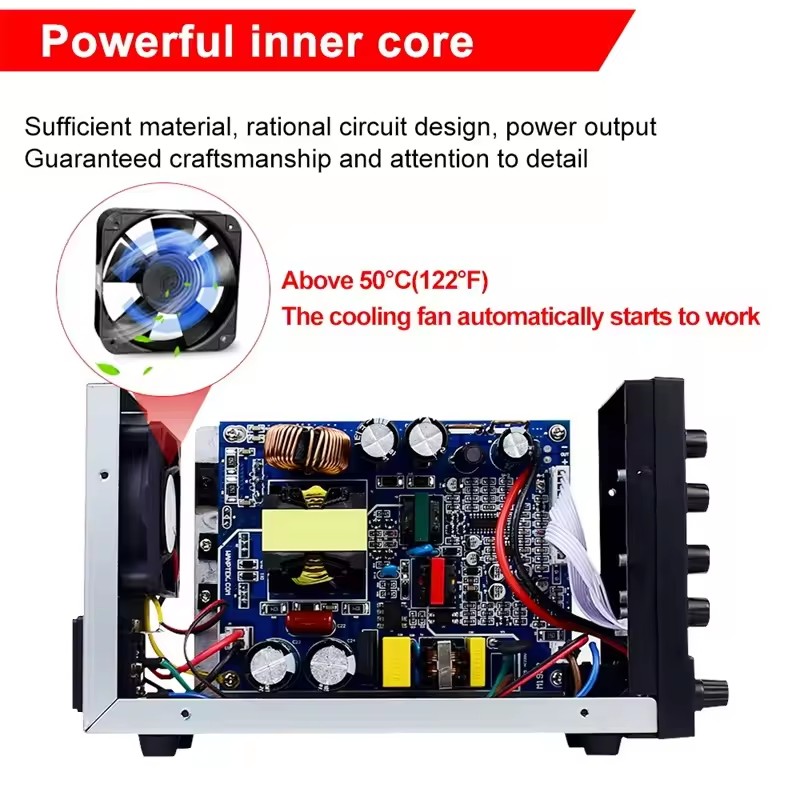 Wanptek DC Power Supply Adjustable 60V 5A Voltage Regulator Switch LED ...