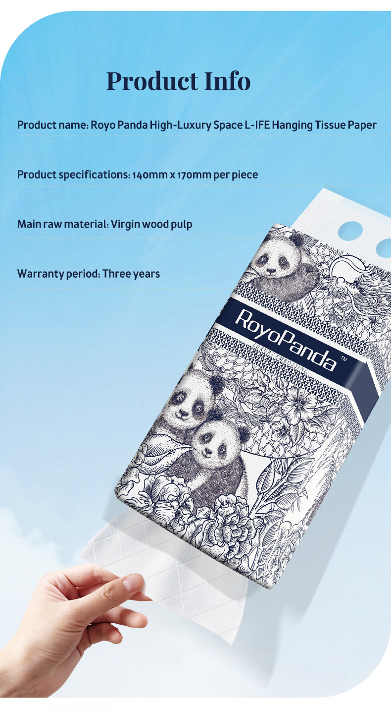 【5Packs】 RoyoPanda Tissue Hanging Tissue Soft Deluxe Tissue Facial ...