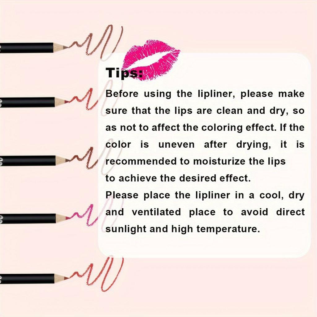 Matte Matte Makeup Lipliner - Waterproof, Sweat Resistant, Non-Staining ...
