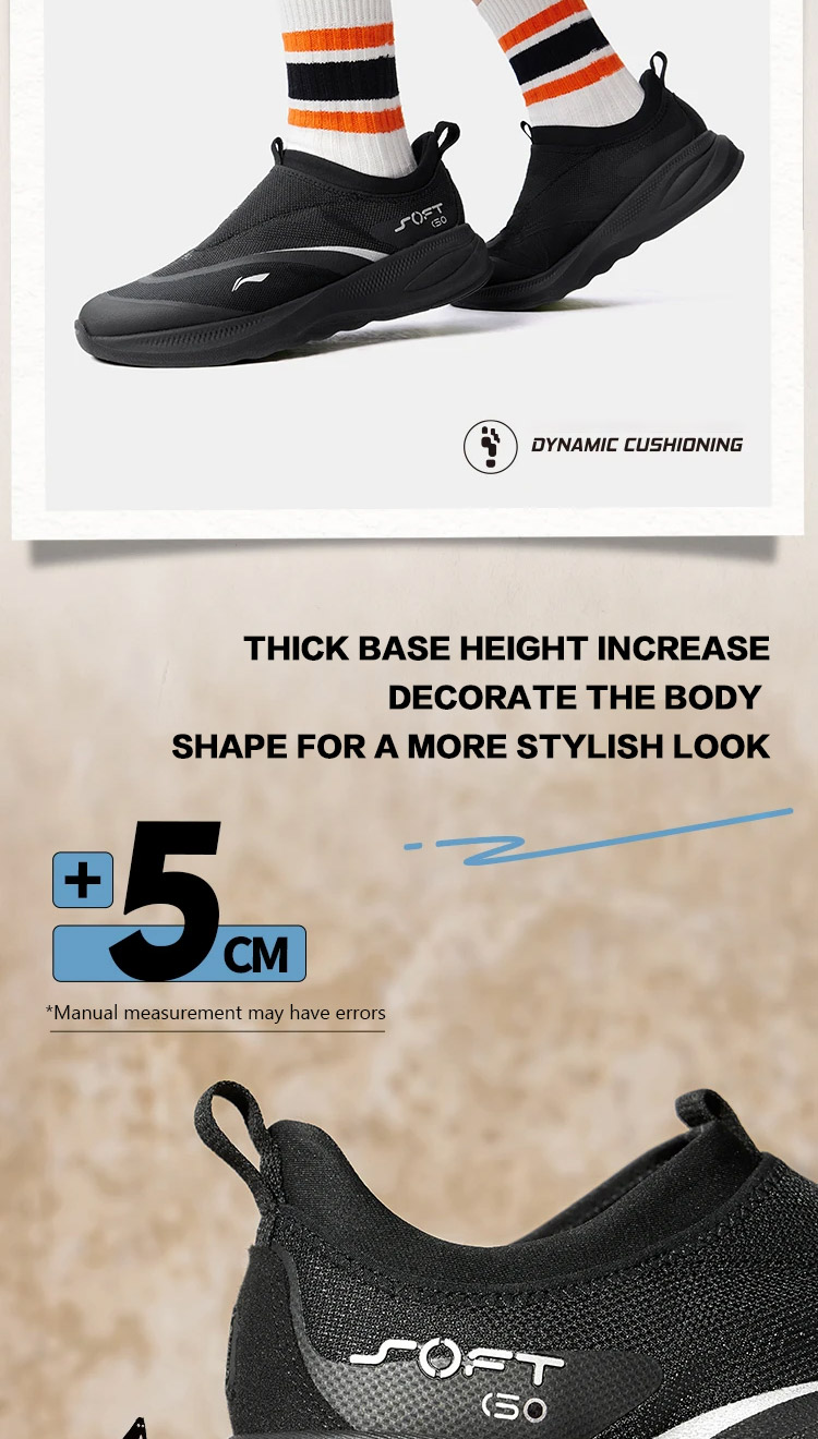 LI-NING SOFT GO 2 Men's soft and comfortable fashion casual shoes ...